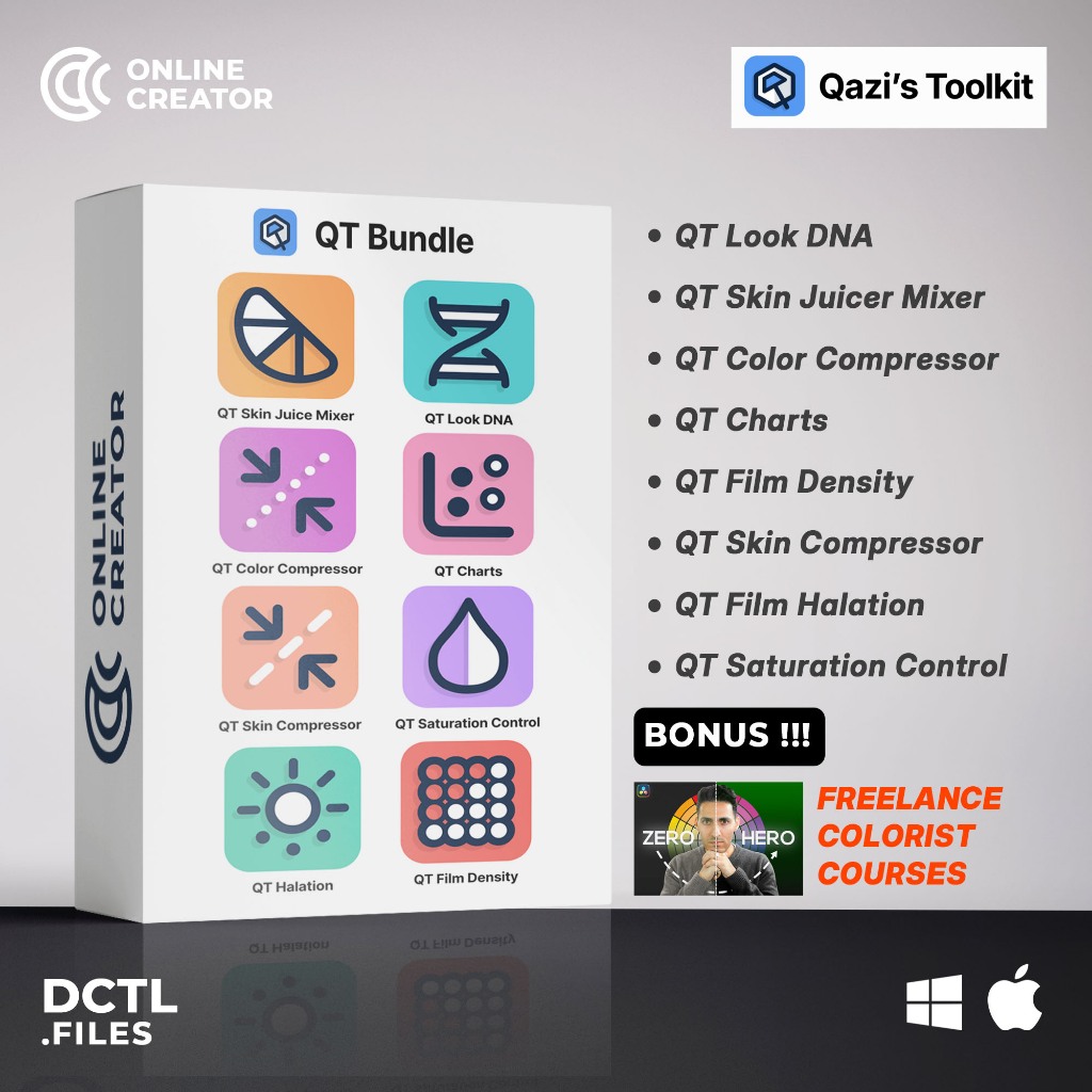 Jual QT Bundle DCTL Waqaz Qazi Toolkit | Shopee Indonesia