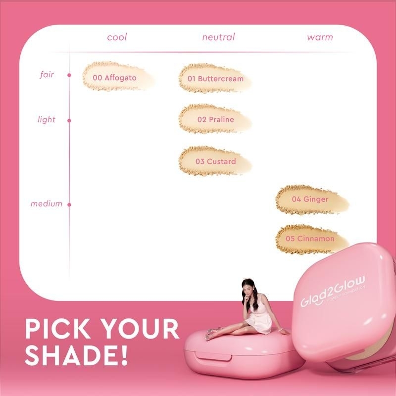 Jual G2G Powder Foundation | Glad2glow Perfect Blurring Powder ...