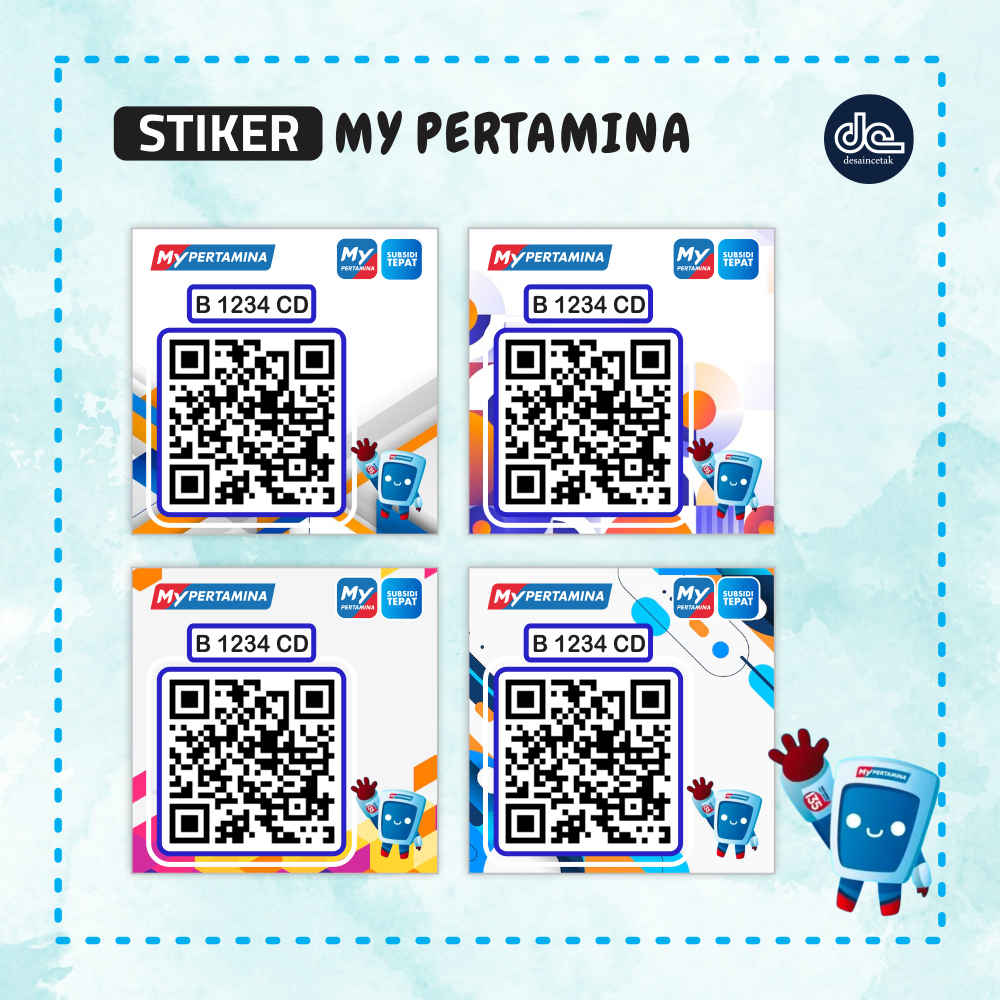 Jual Cetak Stiker Barcode My Pertamina Tangki Mobil | Shopee Indonesia