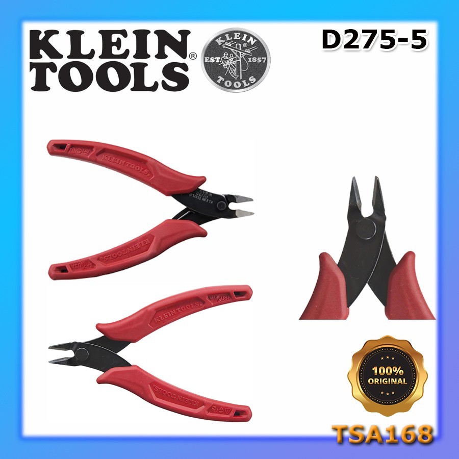 Jual Klein Tools D275-5 Precision Flush Cutter 5 Inch D275-5 Tang ...