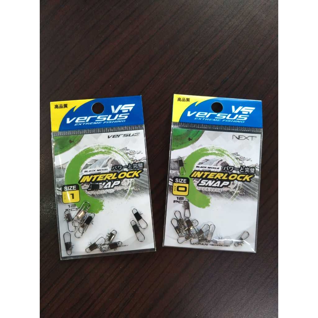 Jual Peniti Pancing Interlock Snap Versus Nomor 0 sampai 5 | Shopee ...