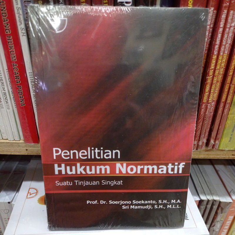 Jual Buku PENELITIAN HUKUM NORMATIF. by. Prof Dr. Soerjono Soekanto SH | Shopee Indonesia