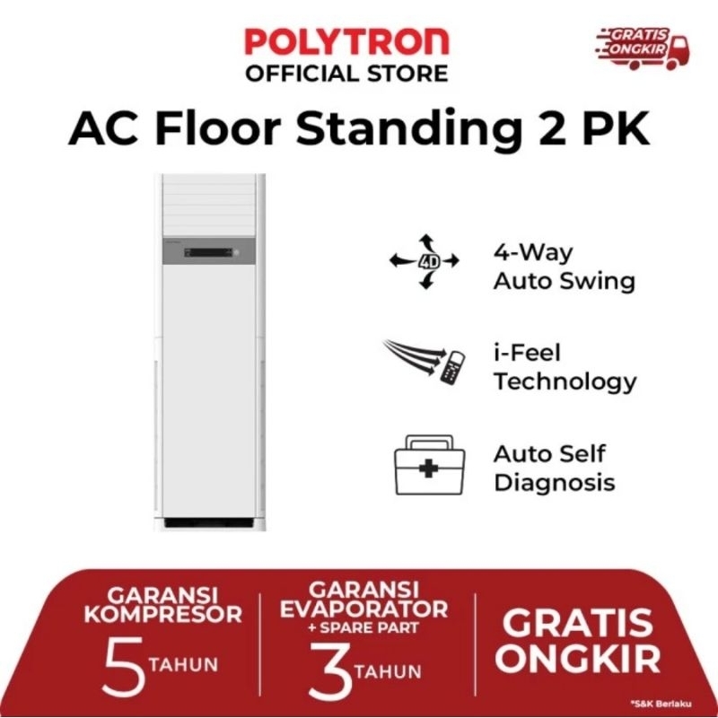 Jual AC STANDING POLYTRON 2PK R32 PSF2032 | Shopee Indonesia