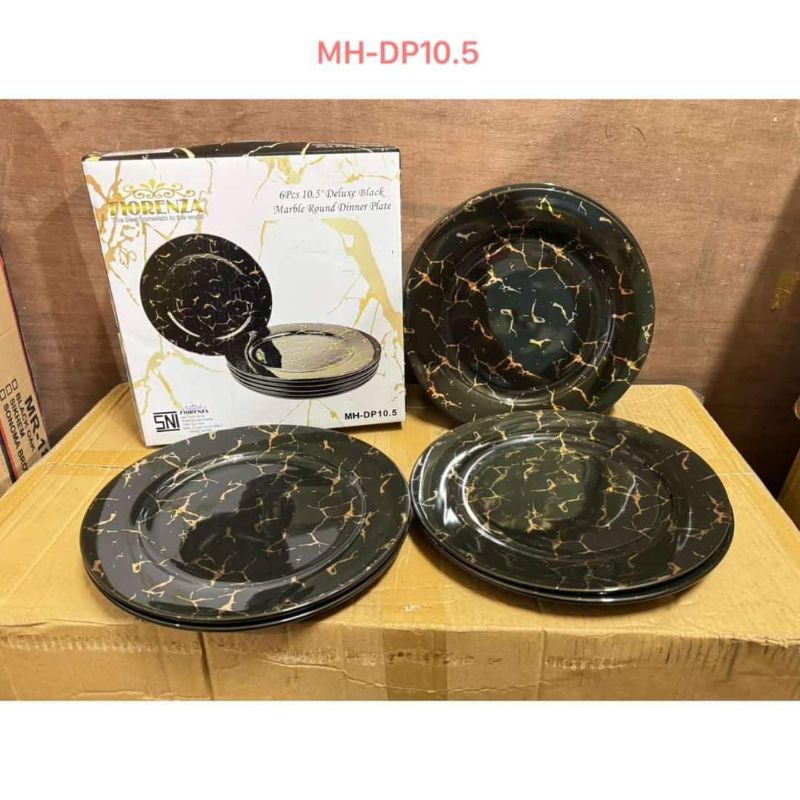 Jual Piring Ceper Keramik Fiorenza Marble 10,5 inch (Set 6pcs & 12pcs ...