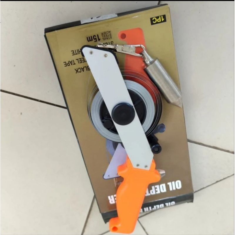 Jual Oil Depth meter JY-102 steel size 10 meter sounding tape meteran ...