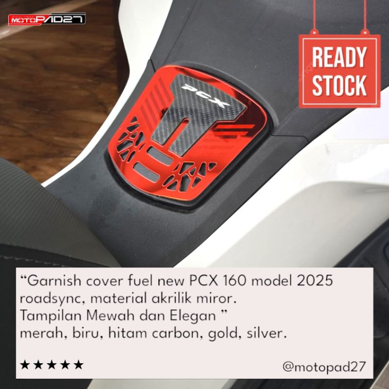 Jual Motopad27 Garnish cover Fuelpad motor Honda PCX 160 2025 up cover ...