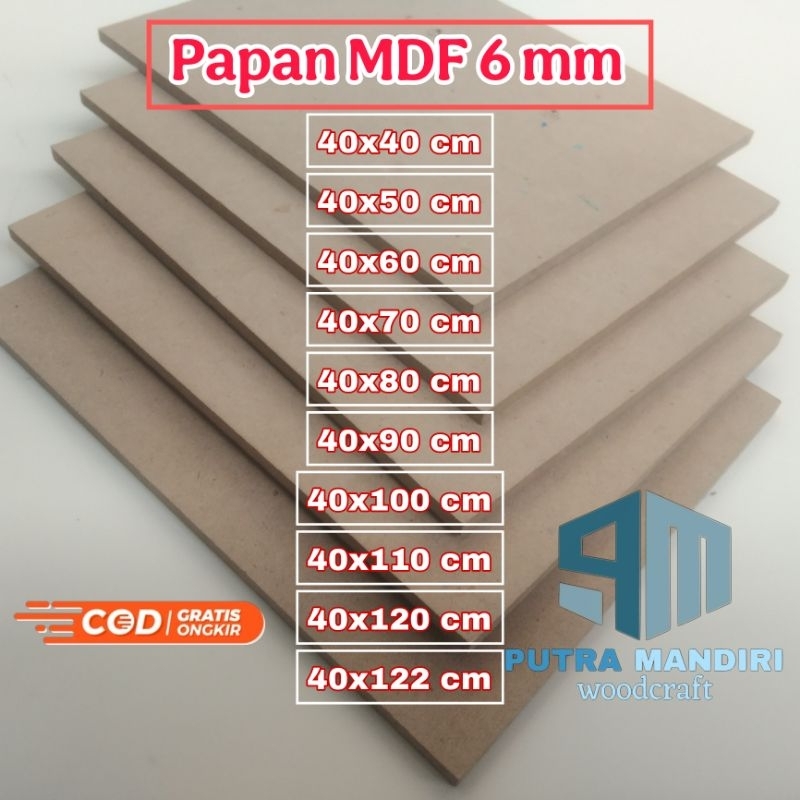 Jual 40cm, papan MDF 6mm dengan berbagai varian ukuran | Shopee Indonesia