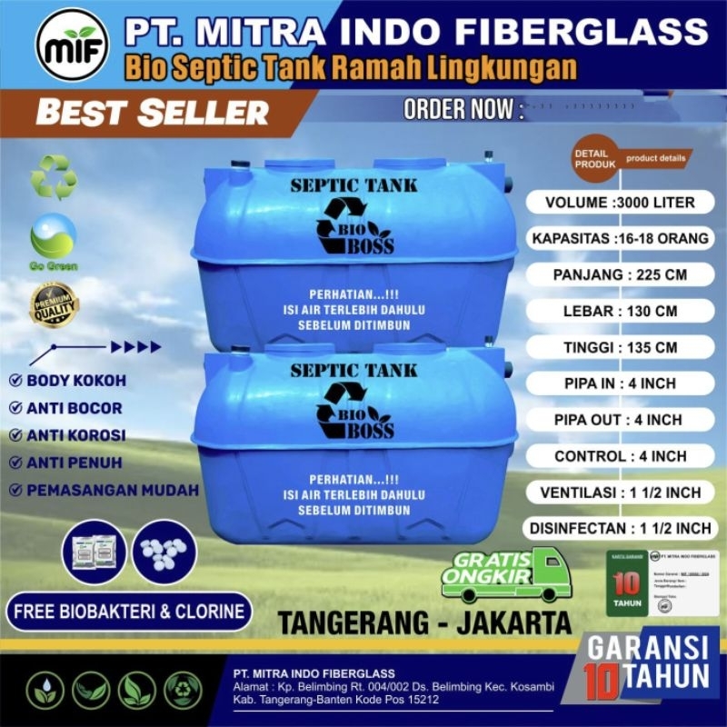 Jual septic tank 3000 liter BIO BOSS | Shopee Indonesia