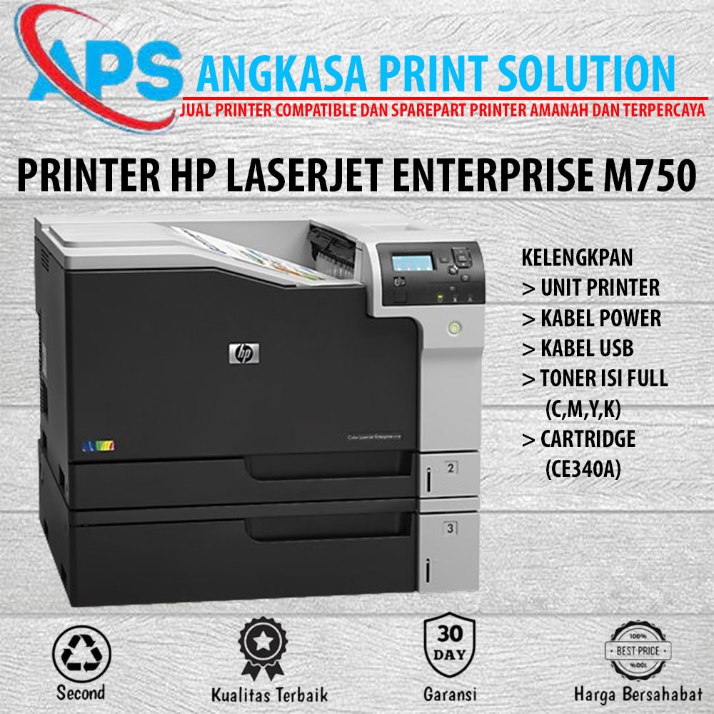 Jual Printer Hp Laserjet M750dn | Color Enterprise m750 A3 Siap Pakai ...