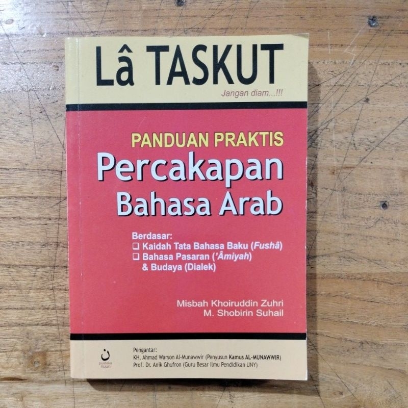 Jual buku LA TASKUT panduan praktis percakapan bahasa arab (fusha ...