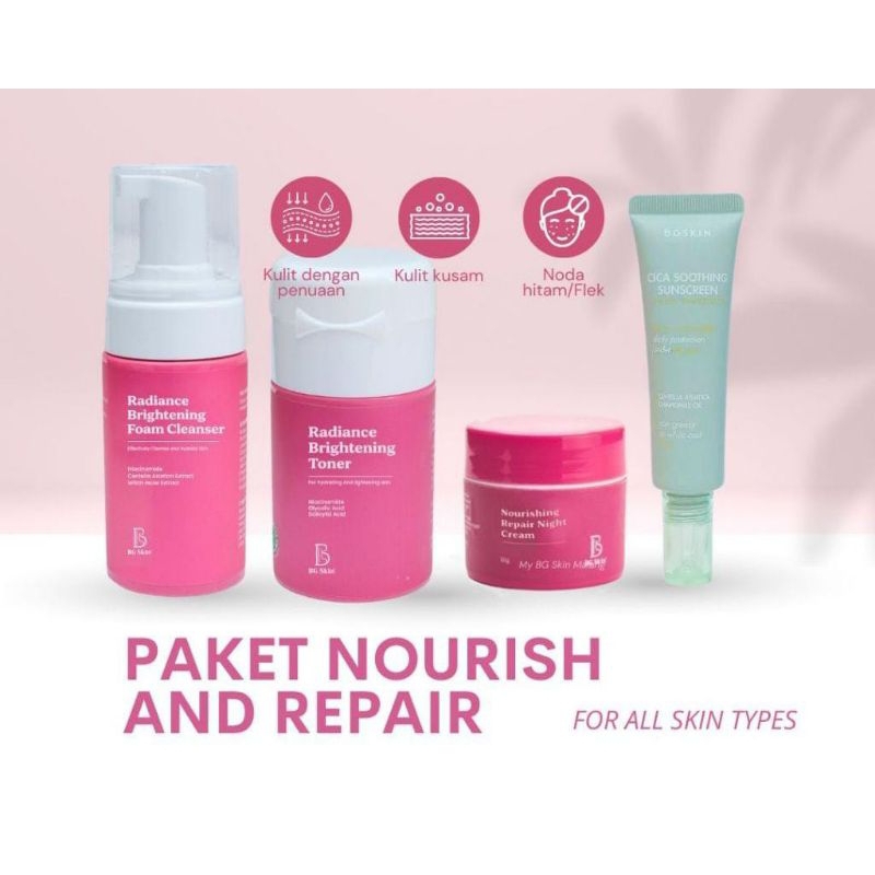 Jual BGSKIN BG skin Nourish and repair series | Shopee Indonesia