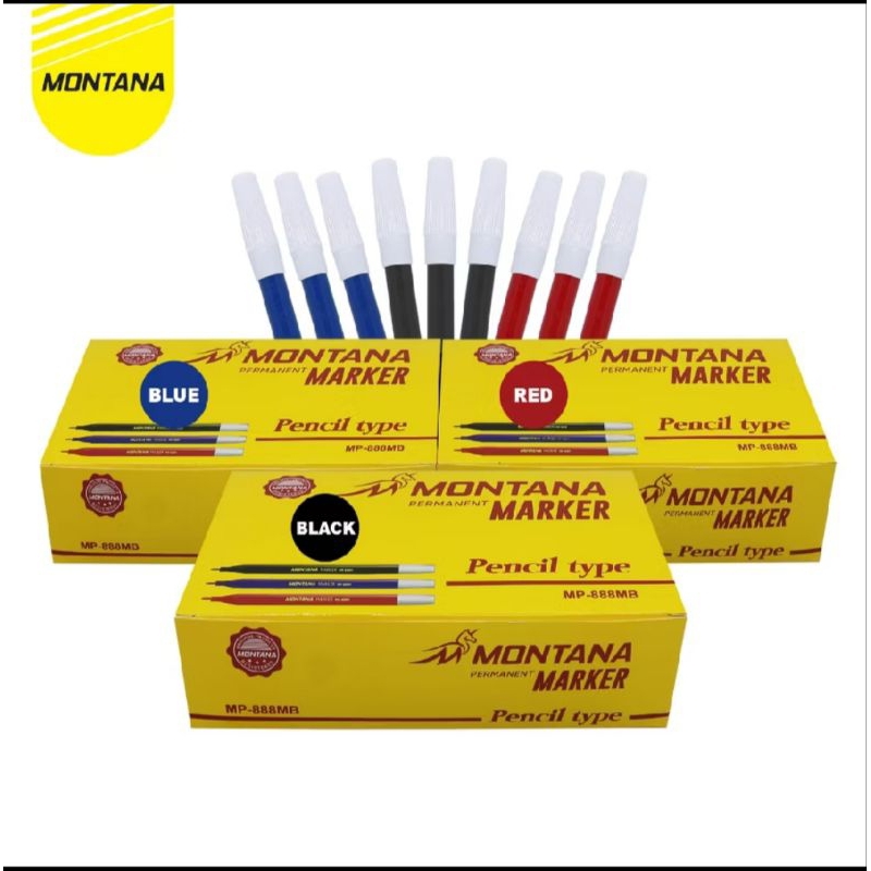 Jual Spidol Kecil Montana PER BOX | Shopee Indonesia