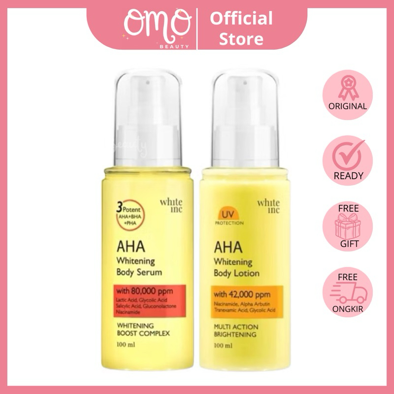 Jual WHITEINC AHA Body Serum & Body Lotion to Whitening & Moisturising ...