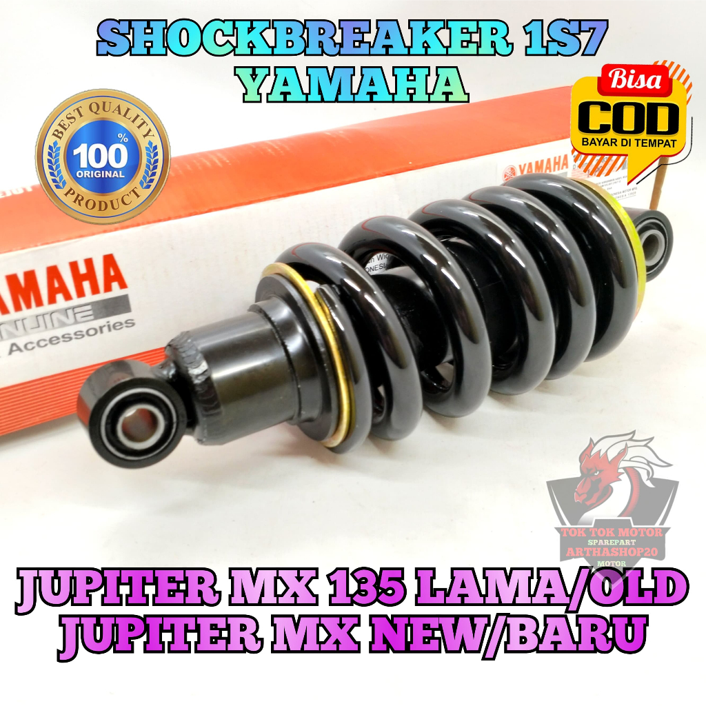 Jual monoshock belakang 1s7 asli original motor yamaha jupiter mx 135 old / lama , jupiter mx ...