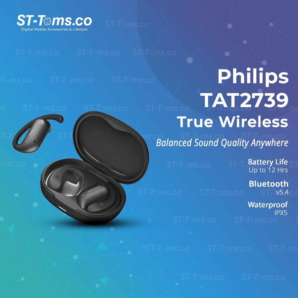 Jual Philips TAT2739 / TAT 2739 Open-ear True Wireless Stereo TWS ...