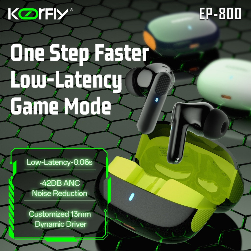 Jual KOORFLY EP800 Terbaru TWS Earphone Bluetooth Android - AI Noise ...