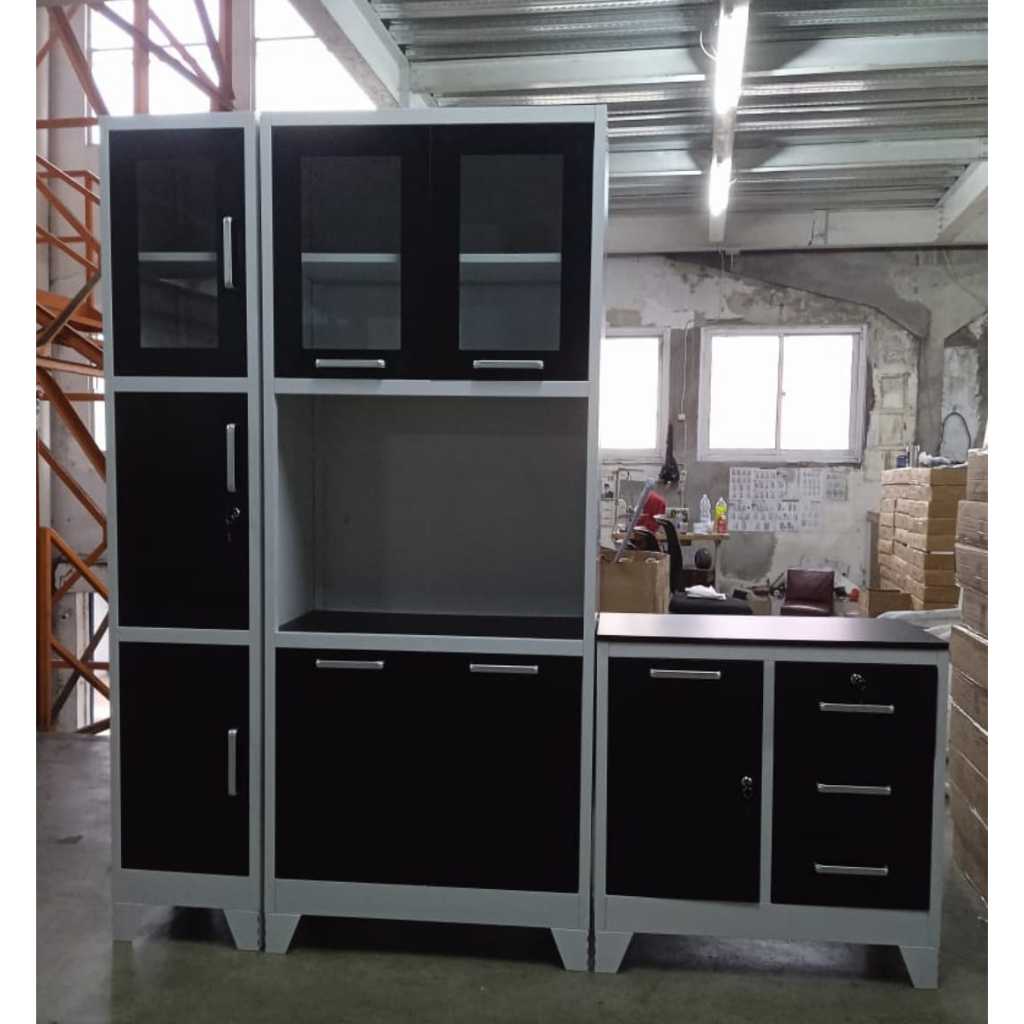 Jual kitchen set besi/rak dapur/rak serba guna/rak piring besi/drop ...