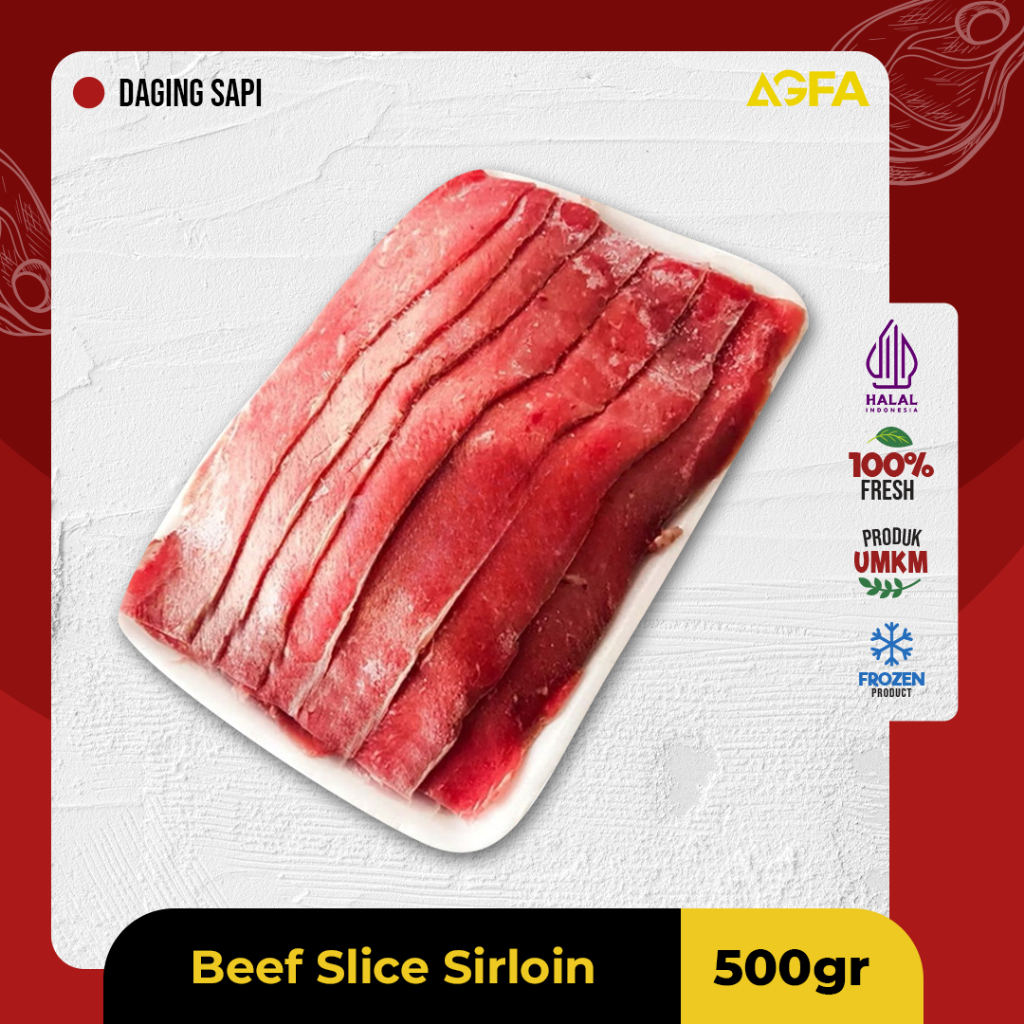 Jual Sirloin 500 gram / Sirloin Slice / Beef Slice sirloin / Daging ...