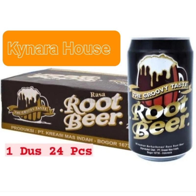 Jual Groovy Soft Drink Root Brew Kaleng 24x330ml (Karton) | Shopee ...
