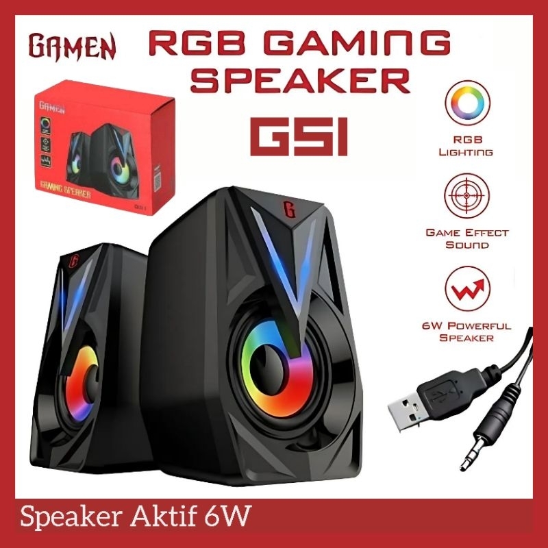 Jual SPEAKER GAMEN GS1 | ROBOT RS180 | LAPTOP | PC | HP | GAMING | Multimedia Portable | Shopee ...