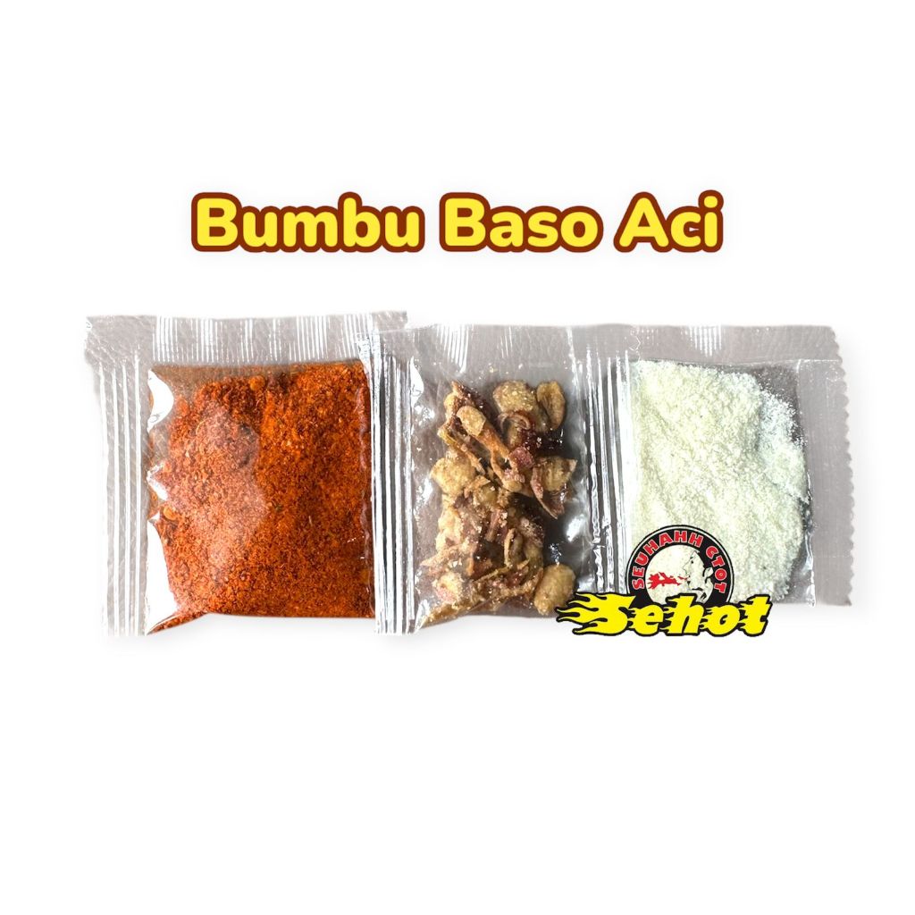 Jual 1 PAKET BUMBU BASO ACI INSTAN CABE BUBUK, PENYEDAP, BAWANG GORENG ...