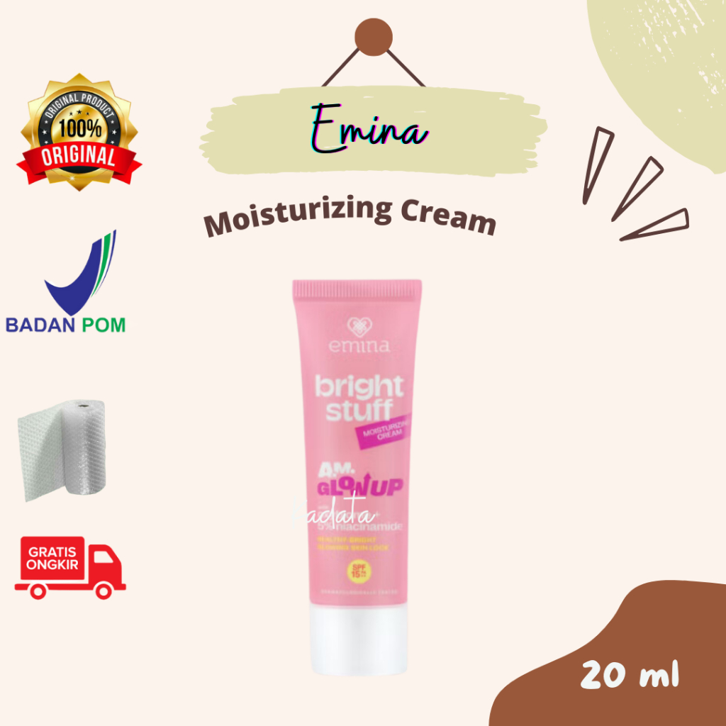 Jual Emina Bright Stuff Moisturizing Cream 20 ml - Pelembab Wajah ...