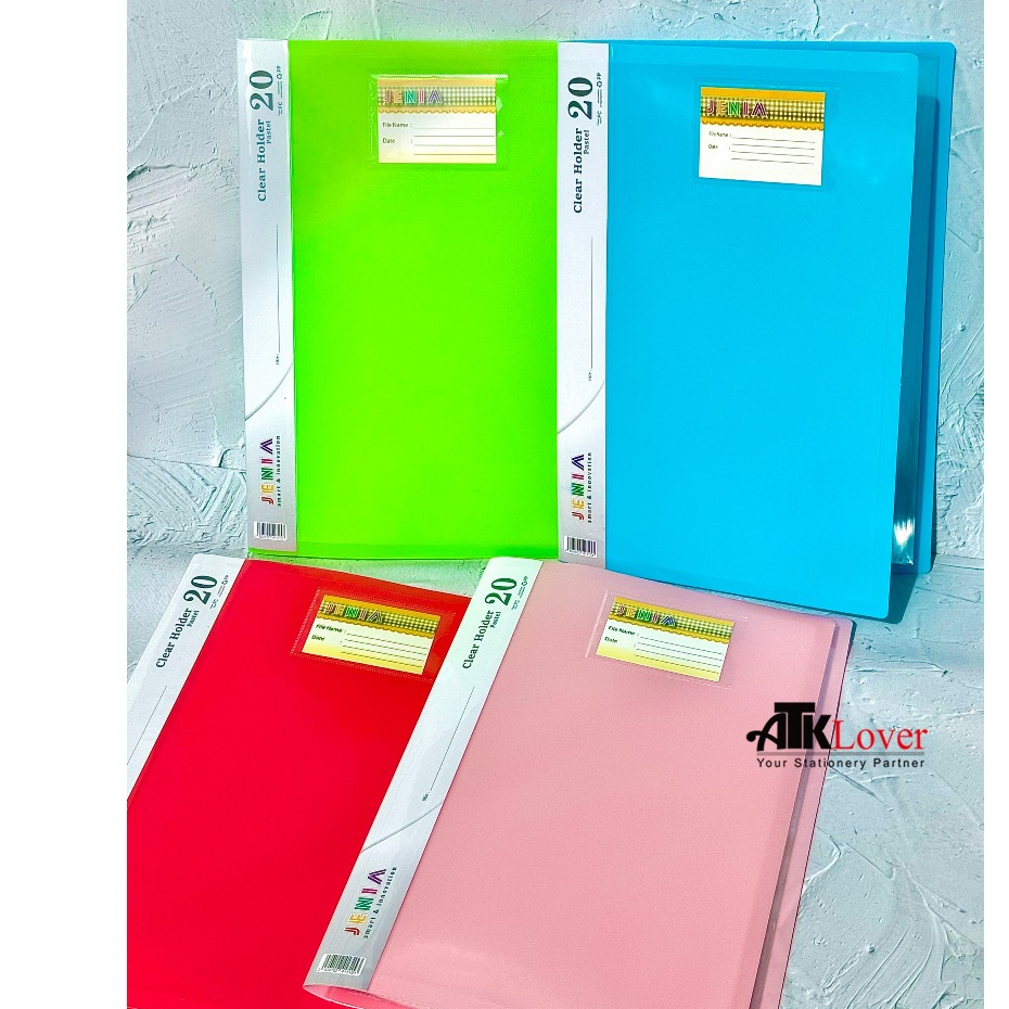 Jual Clear Holder 20 Poket Folio Pastel | Shopee Indonesia