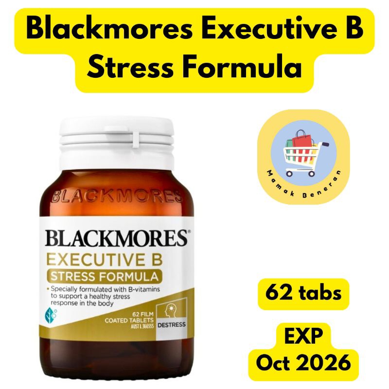 Jual Blackmores Executive B Stress Formula isi 62 tabs Vitamin suplemen ...