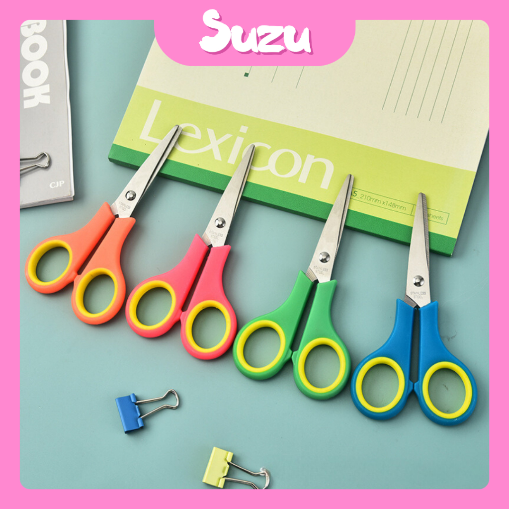 Jual Gunting Warna Warni Besi baja Tahan Karat Gunting Kertas Sekolah ...