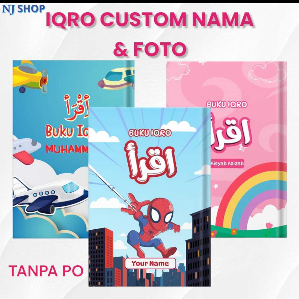 Jual [BUKU IQRA]-IQRO Anak Millenial Custom Hardcover Full Color (Free ...
