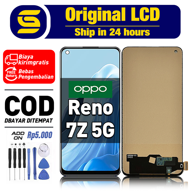 Jual LCD OPPO Reno 7Z 5G Ori fullset asli touchscreen original 100% lcd For Glass Digitizer COD ...
