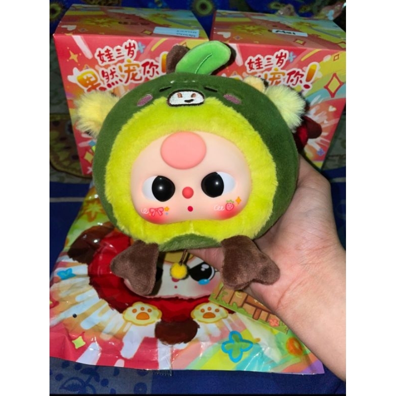 Jual Bb3 Animal x Fruit avocado apukat Mata Juling Jidat Pink Blind Box ...