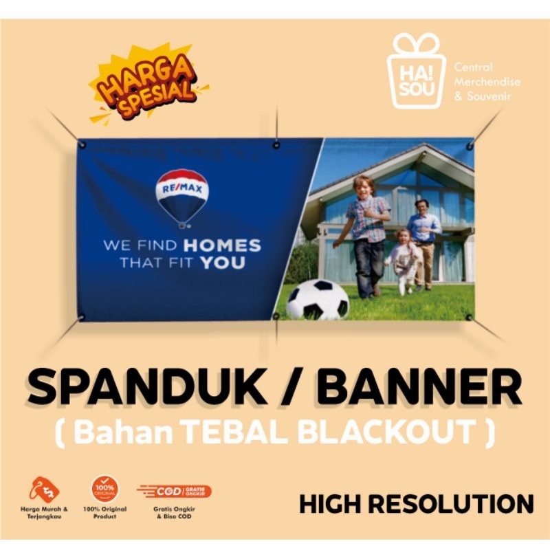 Jual HAISOU Spanduk / Banner Bahan Blackout Tebal | Shopee Indonesia