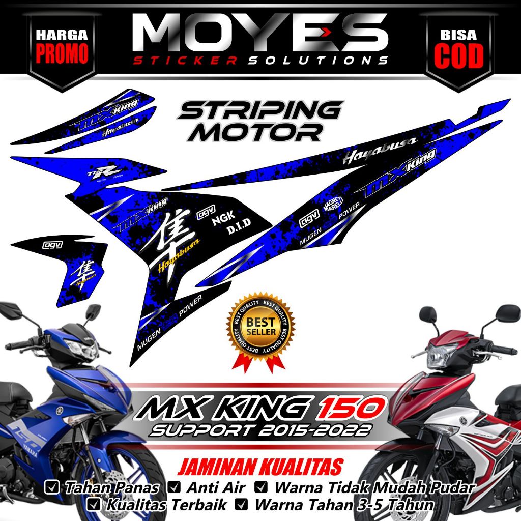 Jual Striping Mx King 150 - Decal Mx King 150 - Stiker Mx King 150 ...