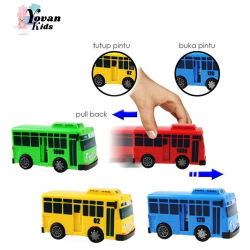 Jual Mainan Mobil The Little Bus Tayo / bis tayo pull back 4 warna harga satuan | Shopee Indonesia