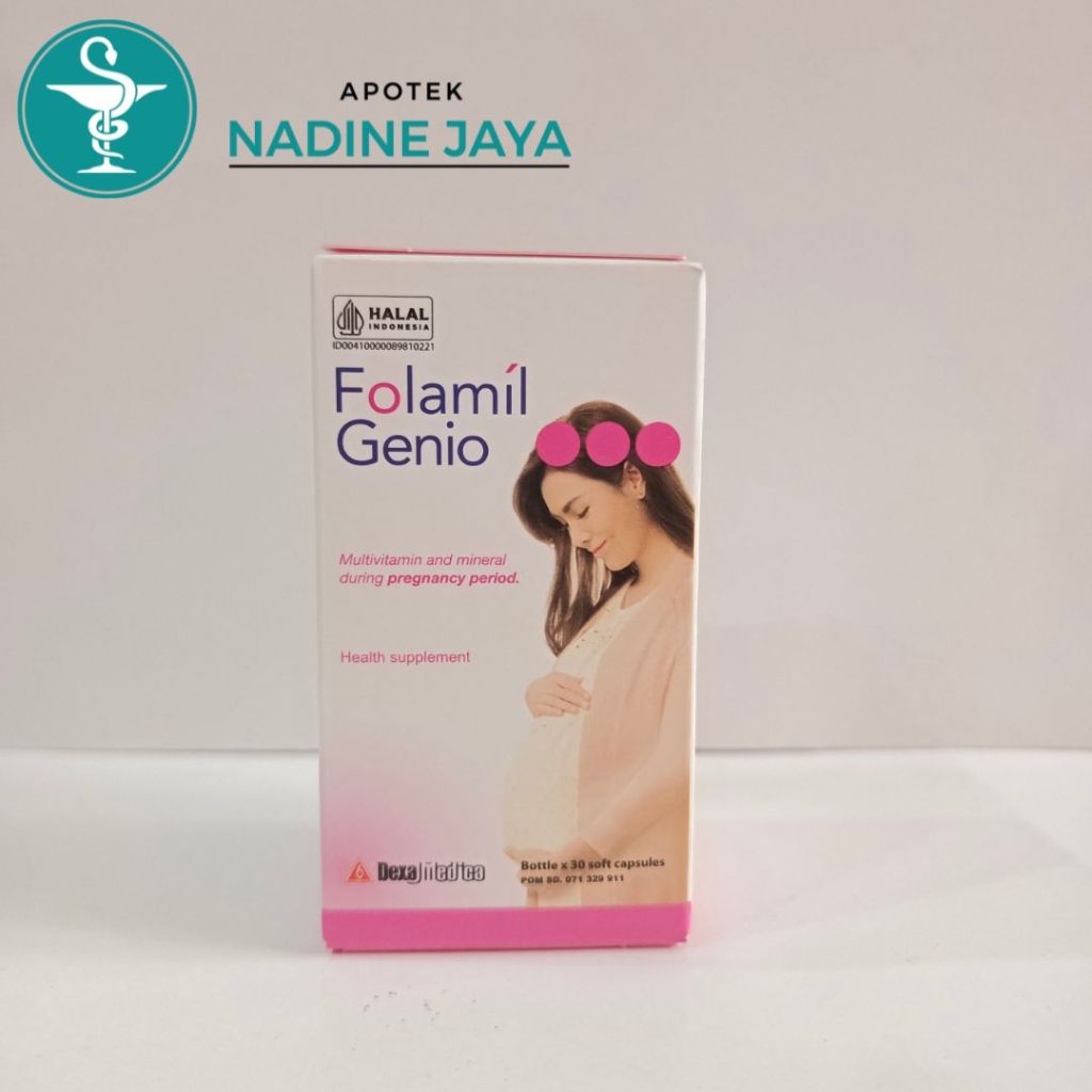 Jual FOLAMIL GENIO BOTOL 30 KAPSUL | Shopee Indonesia