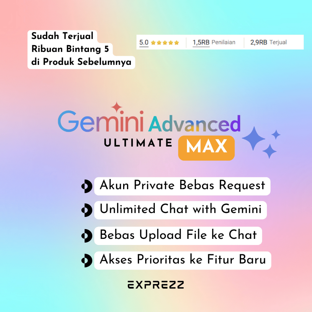 Jual Google Gemini Advanced 60 Hari - 100% Private + Full Garansi ...