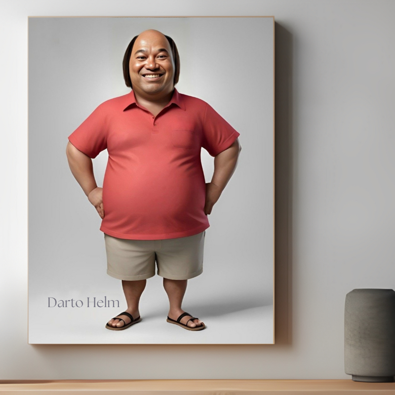 Jual Poster Gambar Ai Darto Helm Hiasan Dinding Bahan MDF | Shopee ...