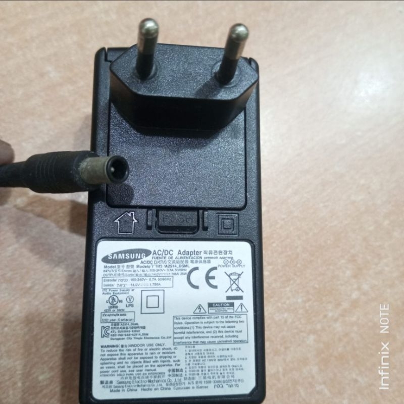 Jual ADAPTOR SAMSUNG A2514_DSML 14V 1.786A 25W (BEKAS NORMAL) | Shopee ...