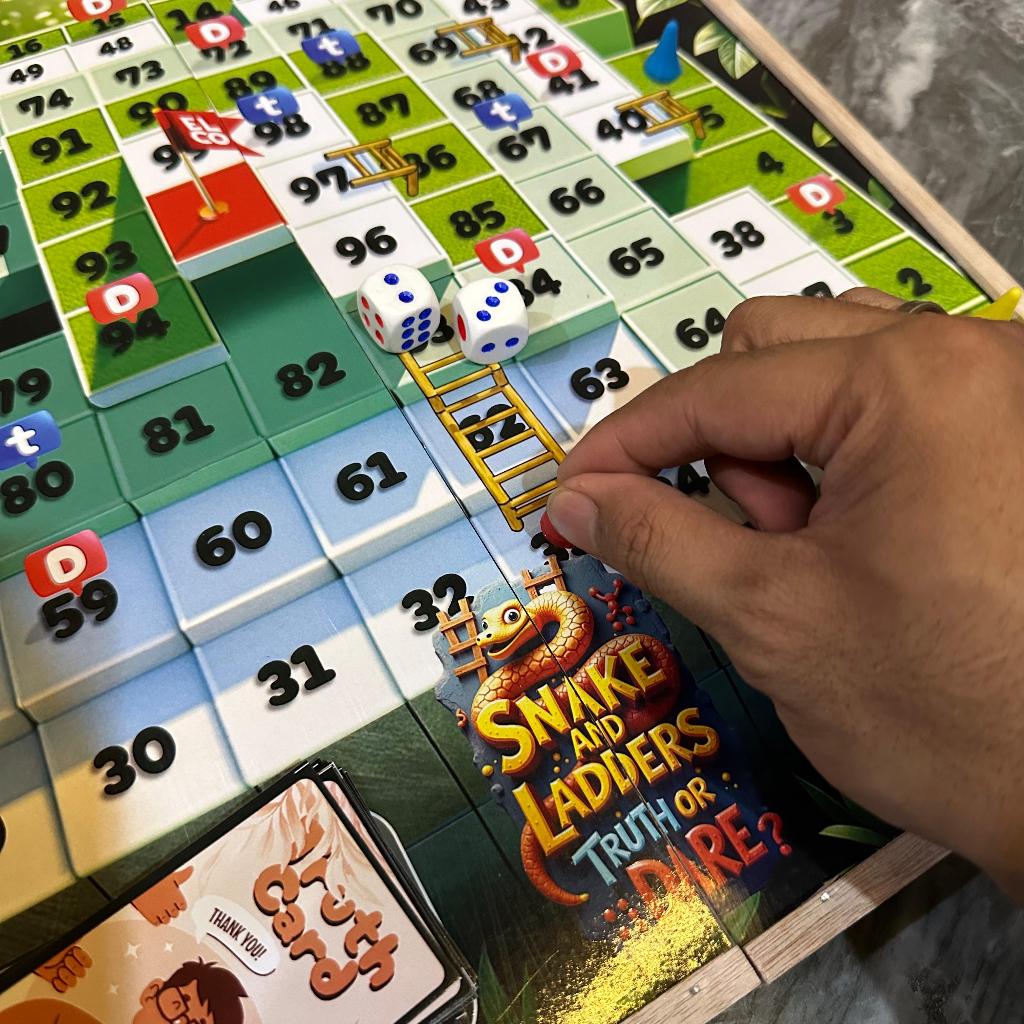 Jual Mainan Edukasi Anak Ular Tangga kayu Truth or Dare by Elco ...