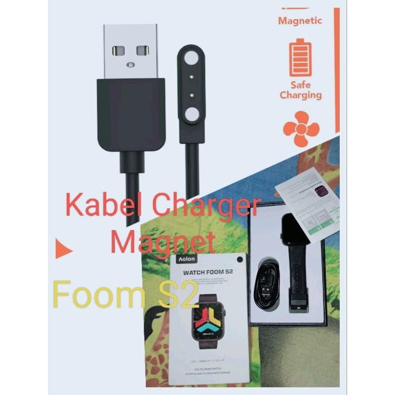 Jual UI Aolon Curve Smart Watch Kabel Charger Smartwatch Aolon Watch ...