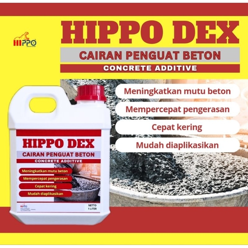 Jual HIPPO DEX - Obat beton - Pengeras beton cepat kering - Obat beton ...