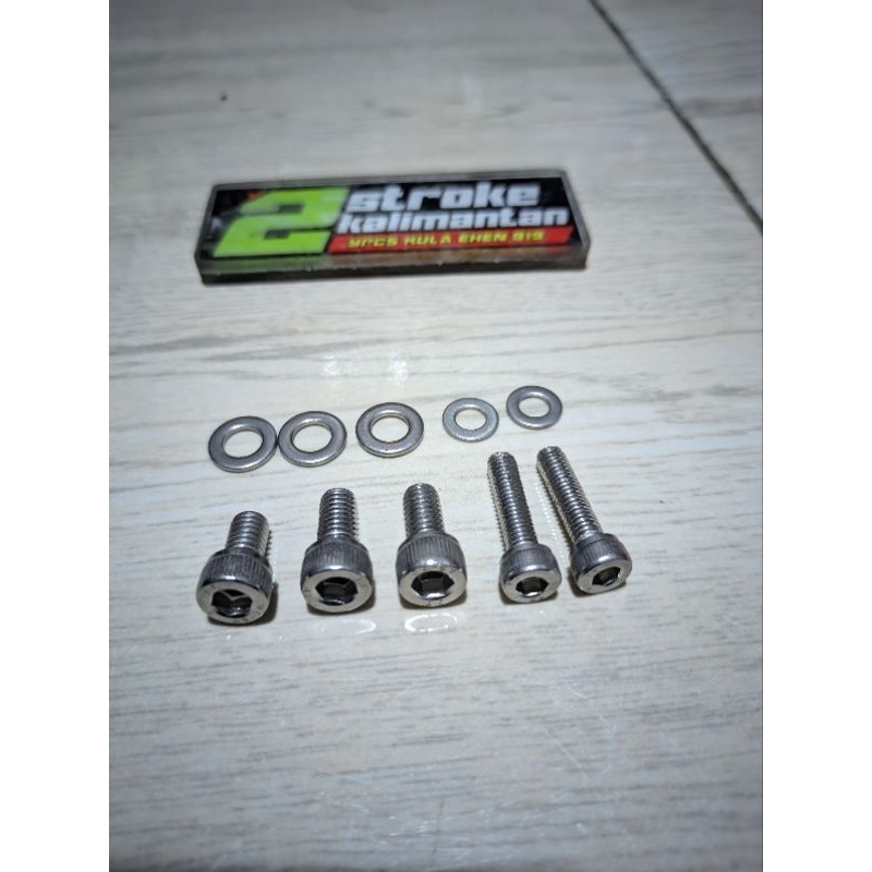 Jual baut l spul+baut fulser f1zr fizr force 1 bahan stainless anti kerat | Shopee Indonesia