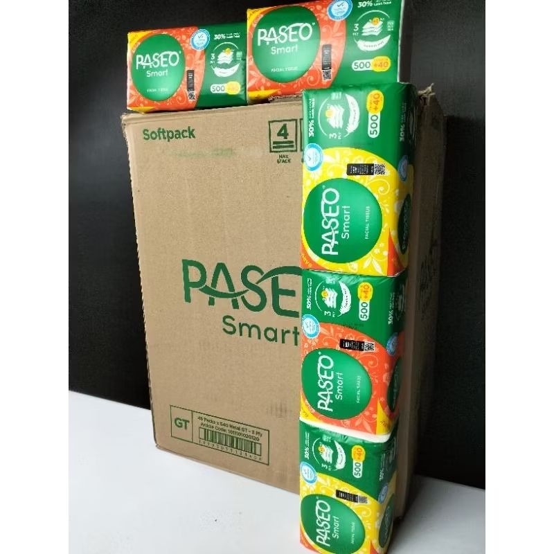 Jual Paseo Smart 540 helai 1 Dus/Karton isi 48pcs | Shopee Indonesia