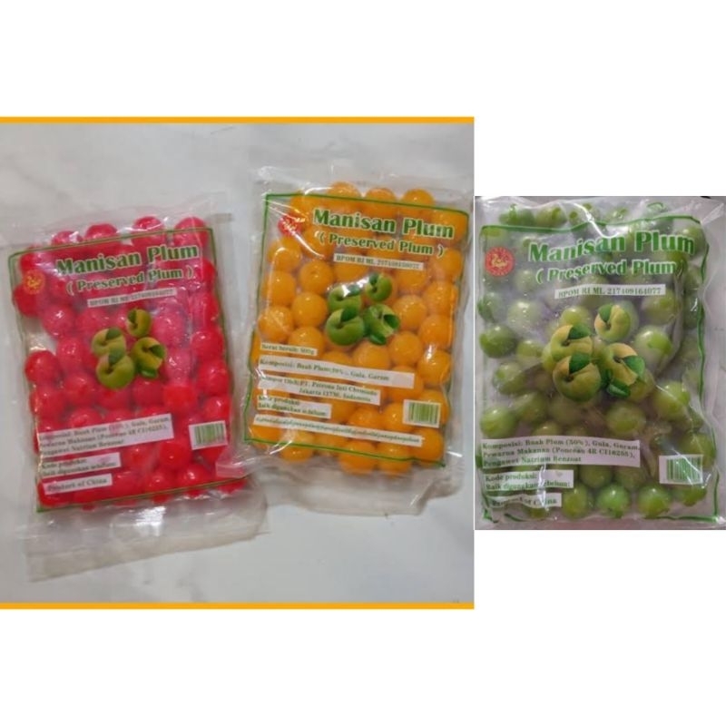 Jual Manisan buah plum liko imlek cina merah kuning ang lee CLJ 500gram ...