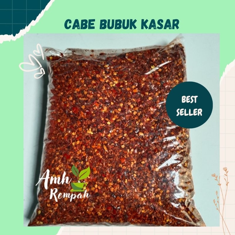 Jual Chili Flakes, Cabe Bubuk Kasar [ Grade A ] Premium, Kemasan 1 kg ...