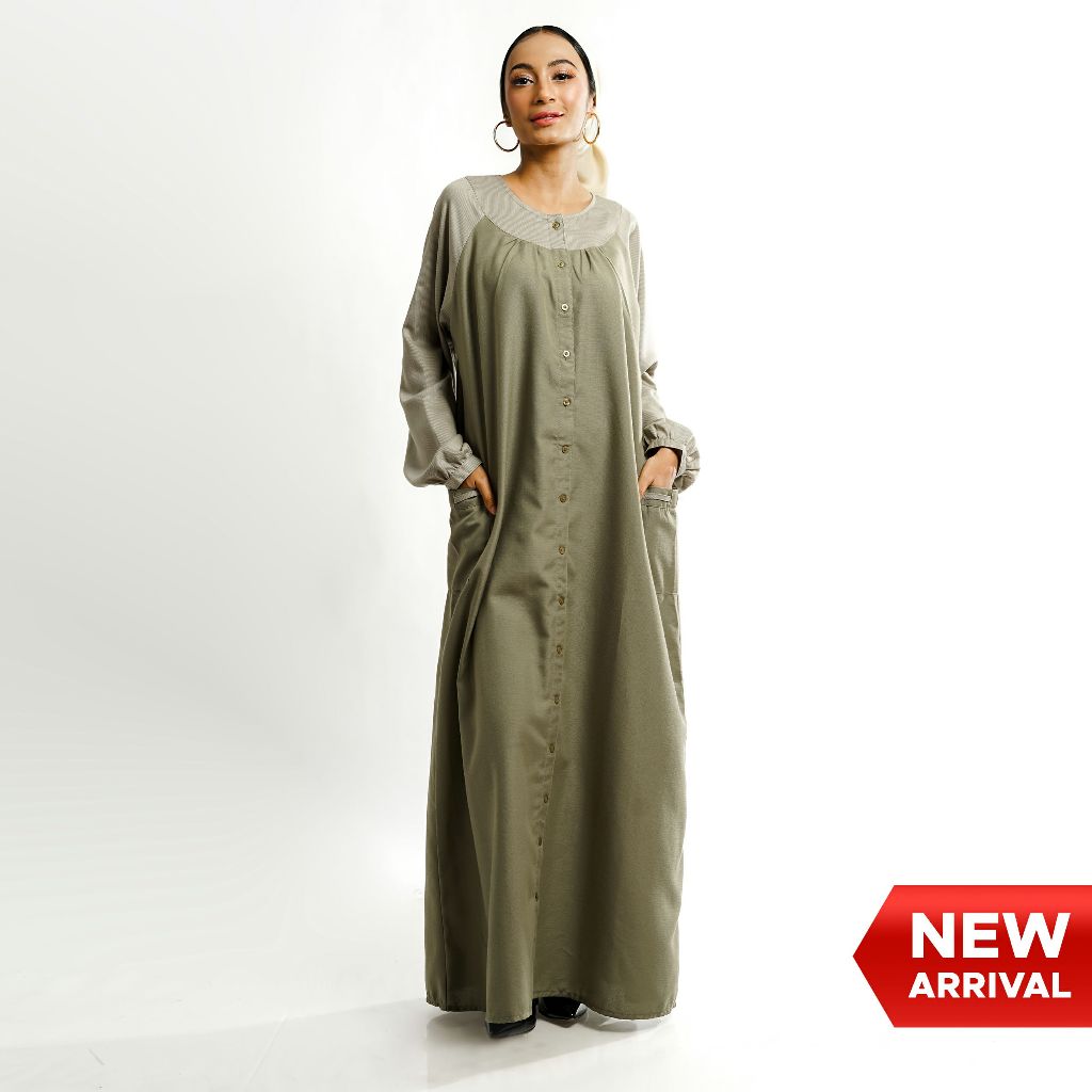 Jual Cressida Gamis Ladies Olive Green - LLGAL.VB868J | Shopee Indonesia