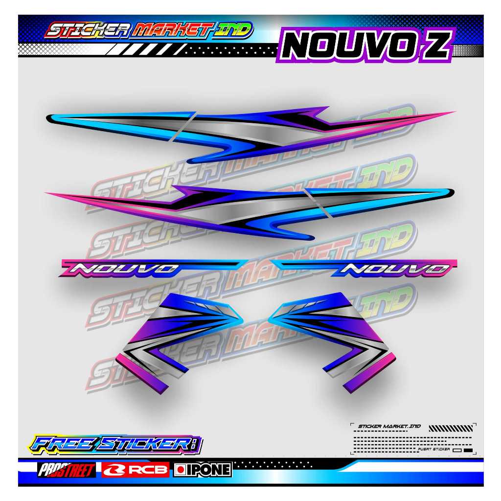 Jual STRIPING VARIASI YAMAHA NOUVO Z / STICKER LIST MOTOR YAMAHA NOUVO ...