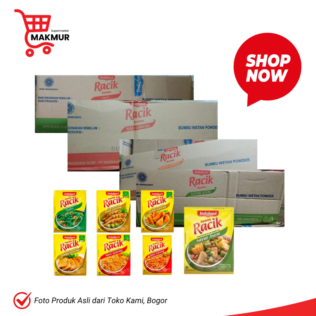 Jual Indofood Bumbu Racik Instant Aneka Varian Sachet Praktis 1 DUS isi ...