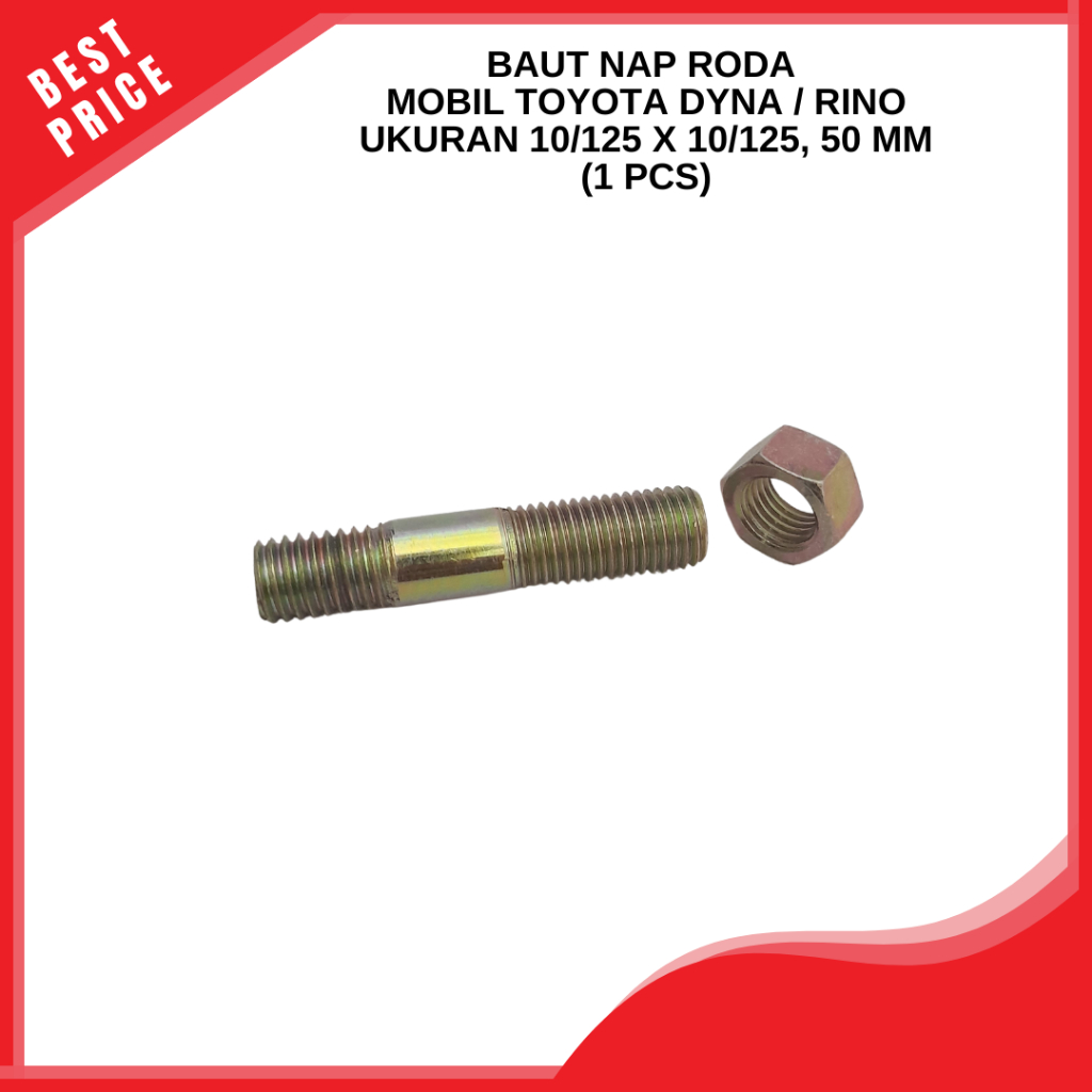 Jual Baut Nap Roda TOYOTA DYNA DINO Ukuraan 10/125 x 10 125 Warna ...